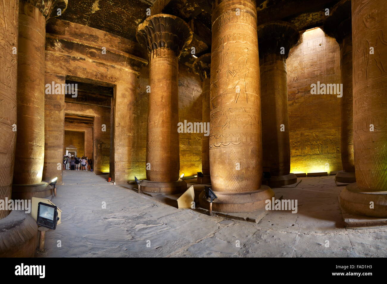 L'Egypte - Edfou, Temple d'Horus Photo Stock - Alamy