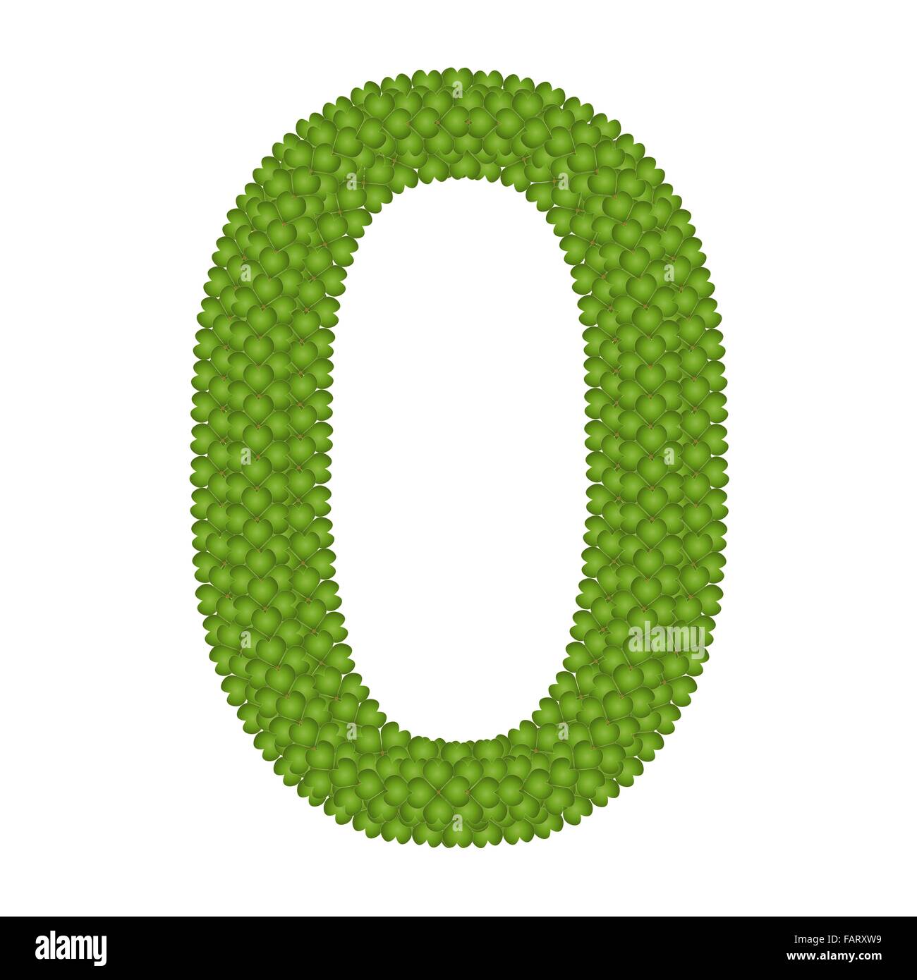 Les chiffres de l'alphabet, Trèfle à Quatre feuilles avec les chiffres ...