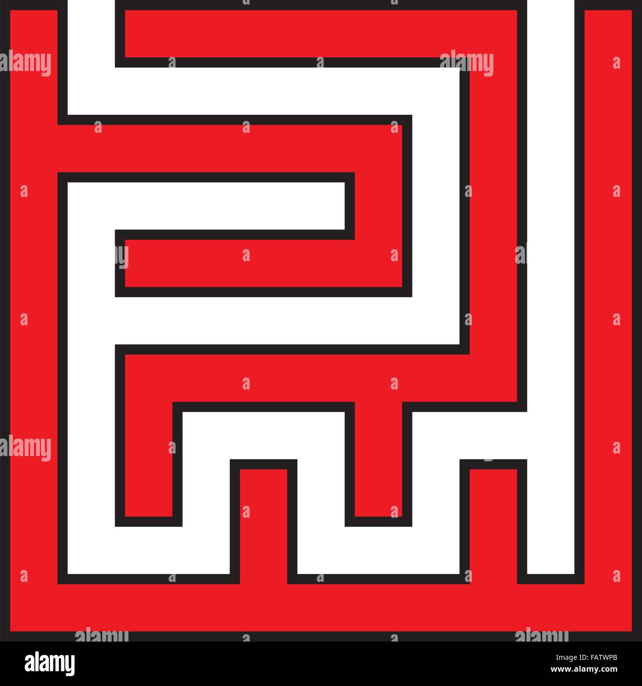 Jeu de labyrinthe simple arrière-plan de niveau Image Vectorielle Stock ...