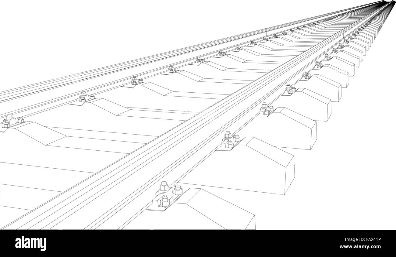 Rail de traverse Banque d'images vectorielles - Alamy