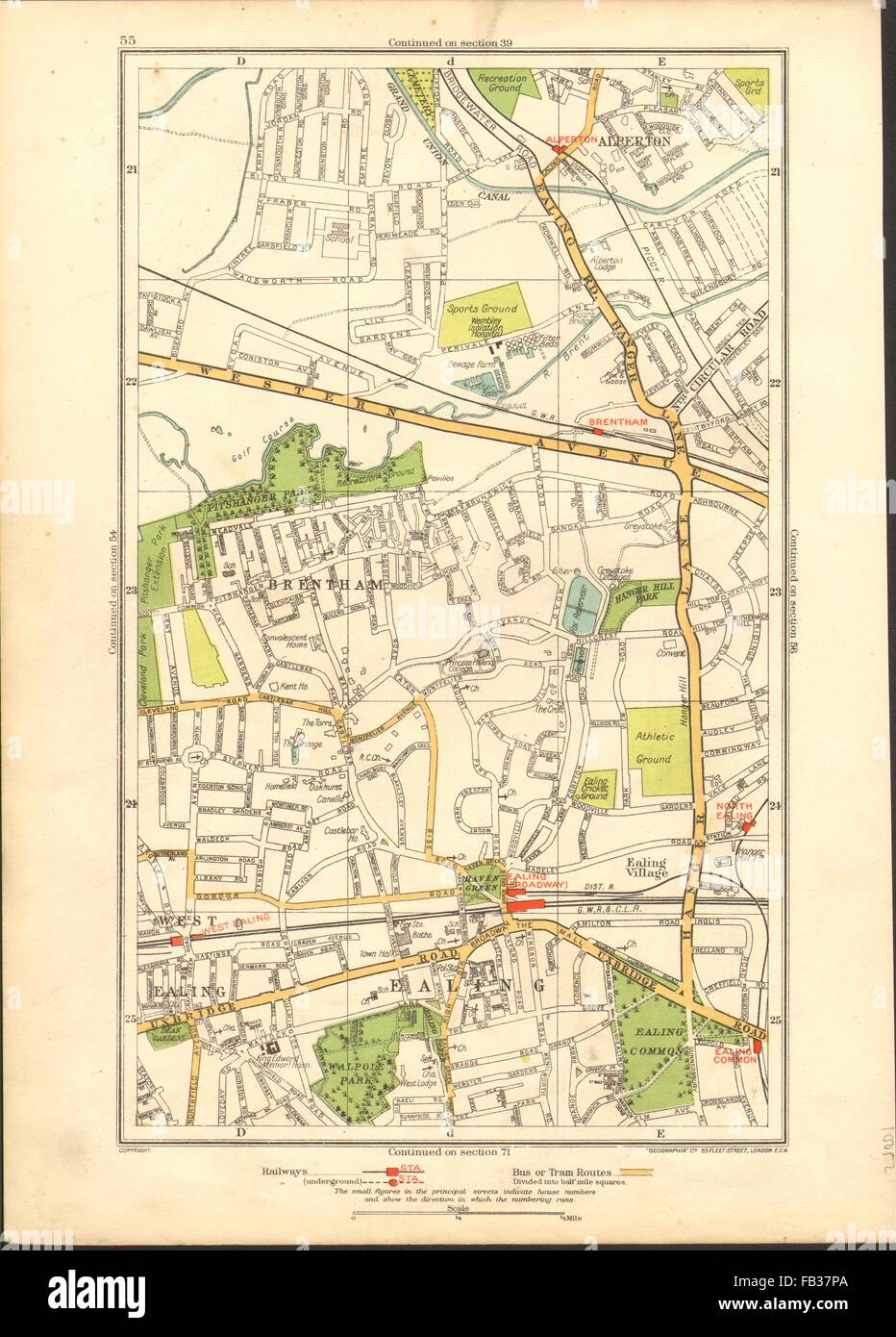 North west london map Banque de photographies et d’images à haute ...