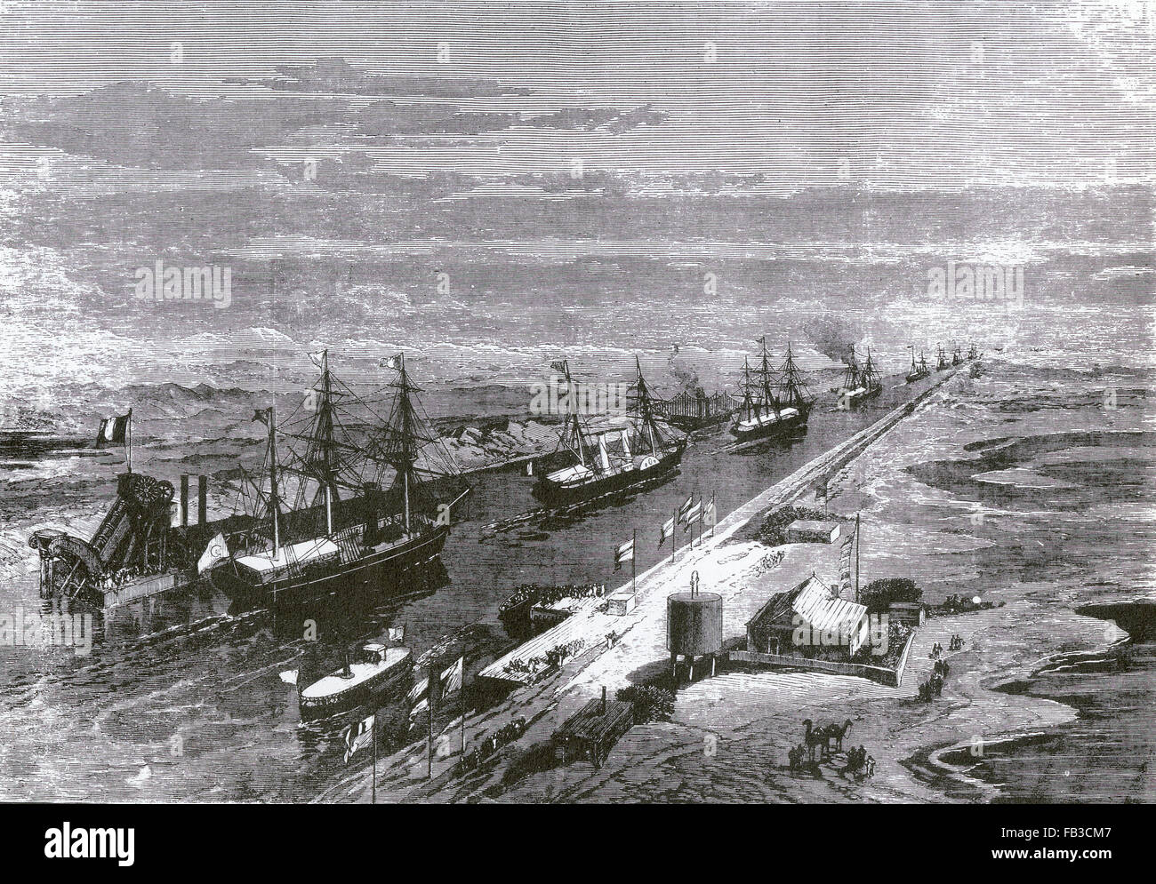 Suez canal 1869 Banque de photographies et d’images à haute résolution ...