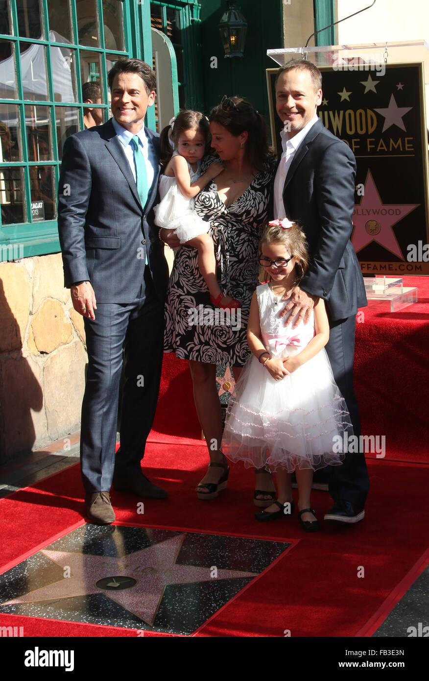 Rob Lowe honoré avec une étoile sur le Hollywood Walk of Fame avec ...