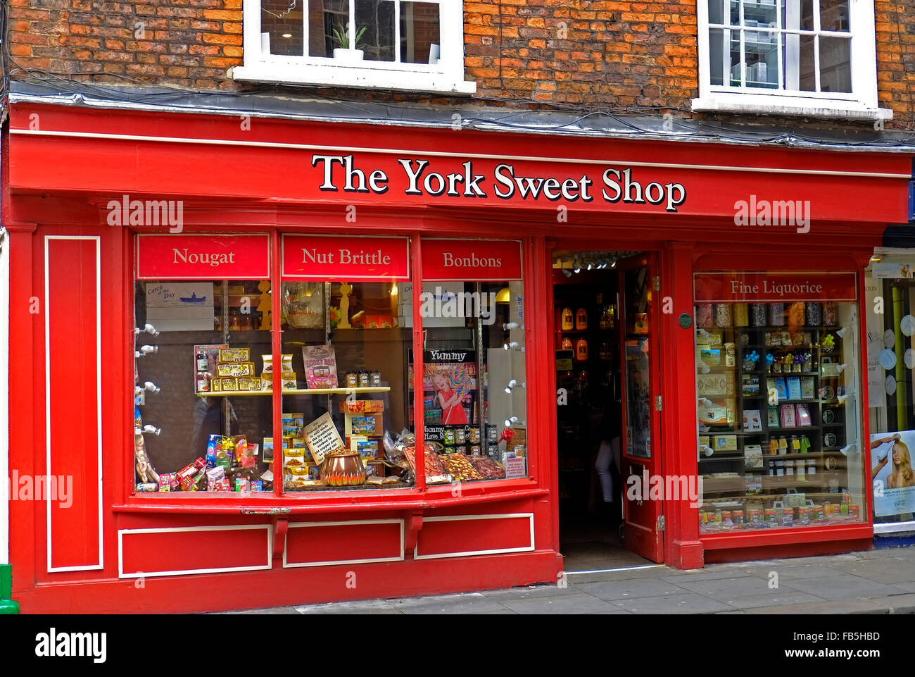 Sweet Shop Centre-ville de New York Yorkshire Angleterre UK United ...