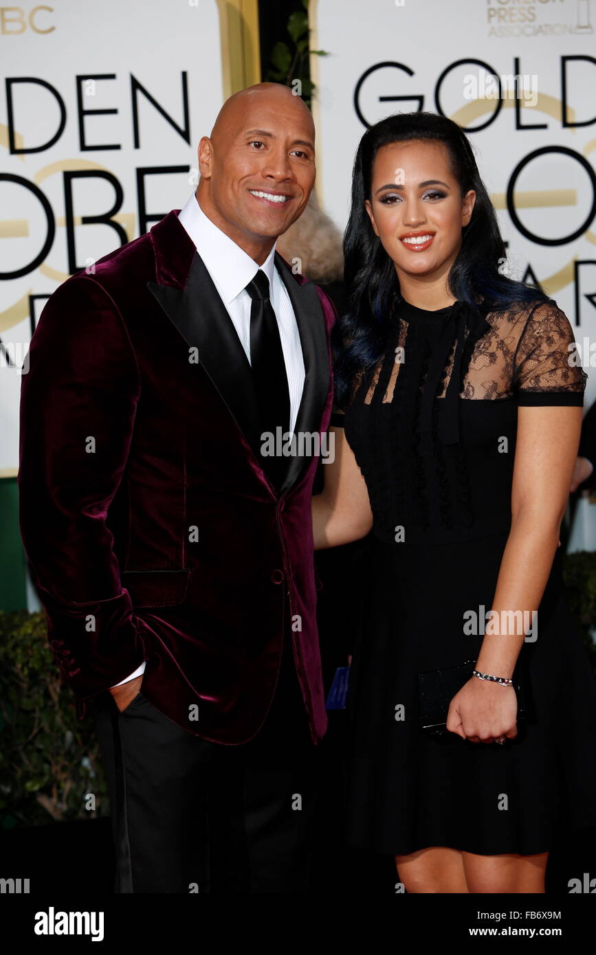 Dwayne johnson and daughter simone johnson Banque de photographies et d ...