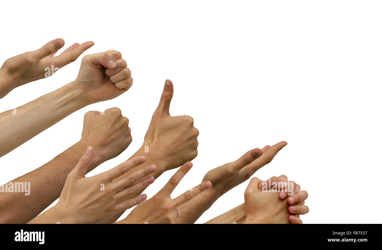 Gestes mains Banque de photographies et d’images à haute résolution - Alamy