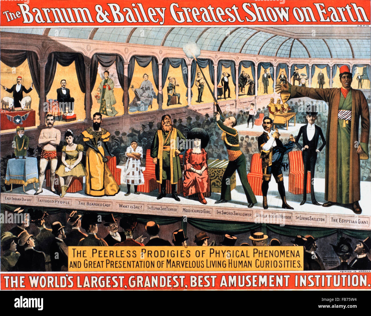 Barnum et Bailey Plus Grand Spectacle sur terre, le Peerless prodiges ...