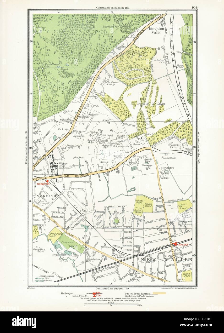 Kingston map Banque de photographies et d’images à haute résolution - Alamy
