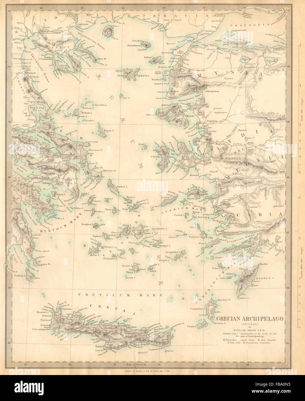 Ancienne de l'archipel grec de la mer Égée Cyclades Crète Creta ...