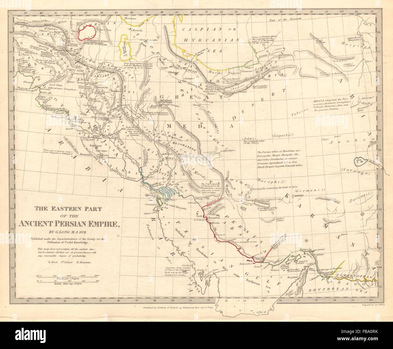 Map the ancient persian empire Banque de photographies et d’images à ...