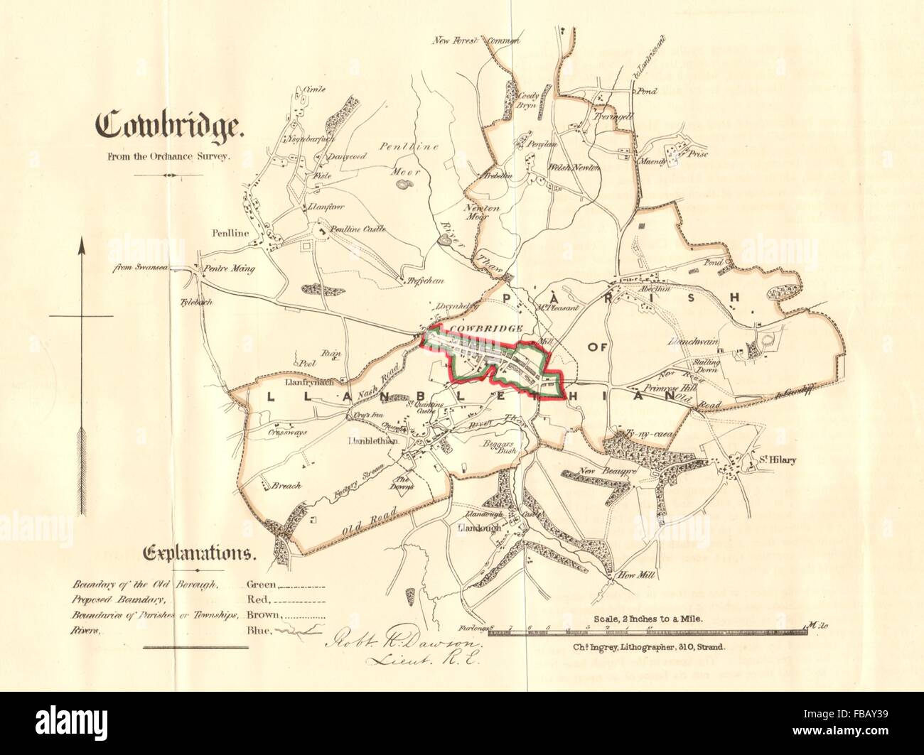 Carte de cowbridge Banque de photographies et d’images à haute ...