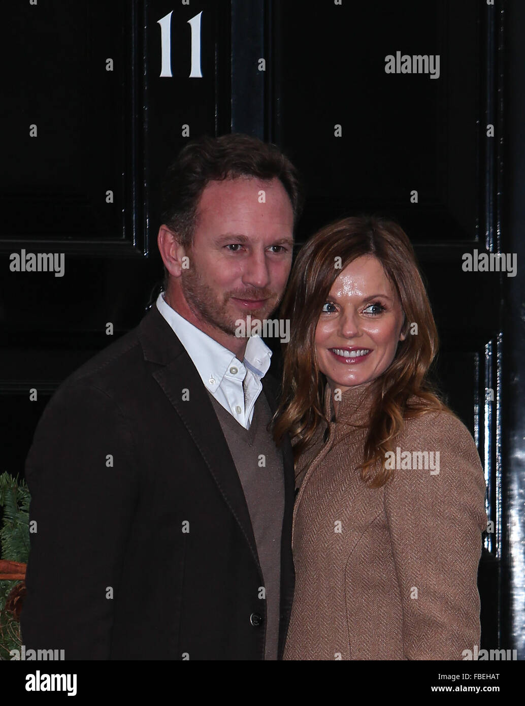 Geri horner geri halliwell et son mari christian horner Banque de ...