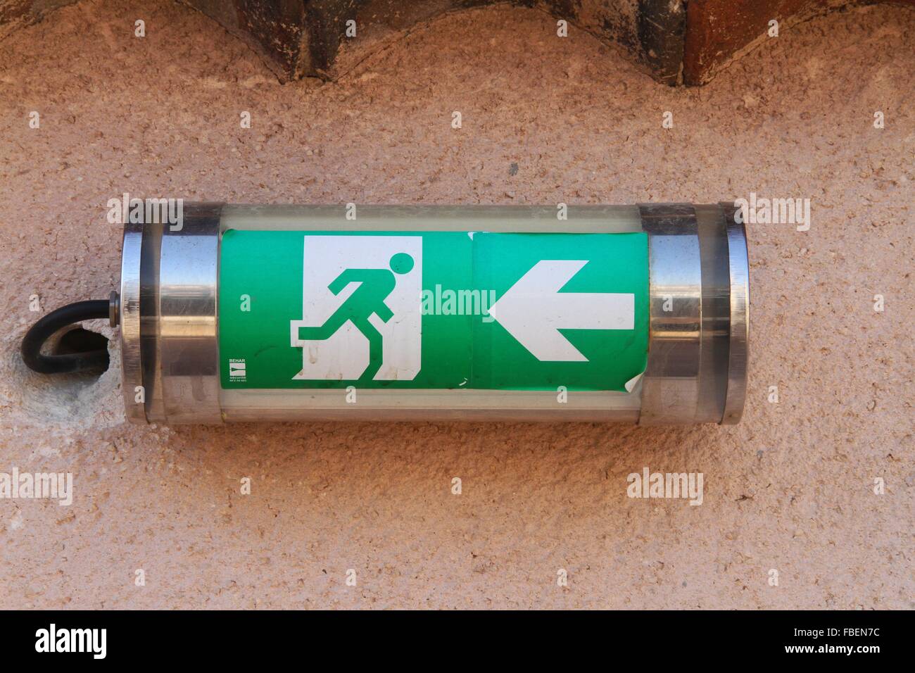 Panneau de signalisation de sortie Banque de photographies et d’images ...