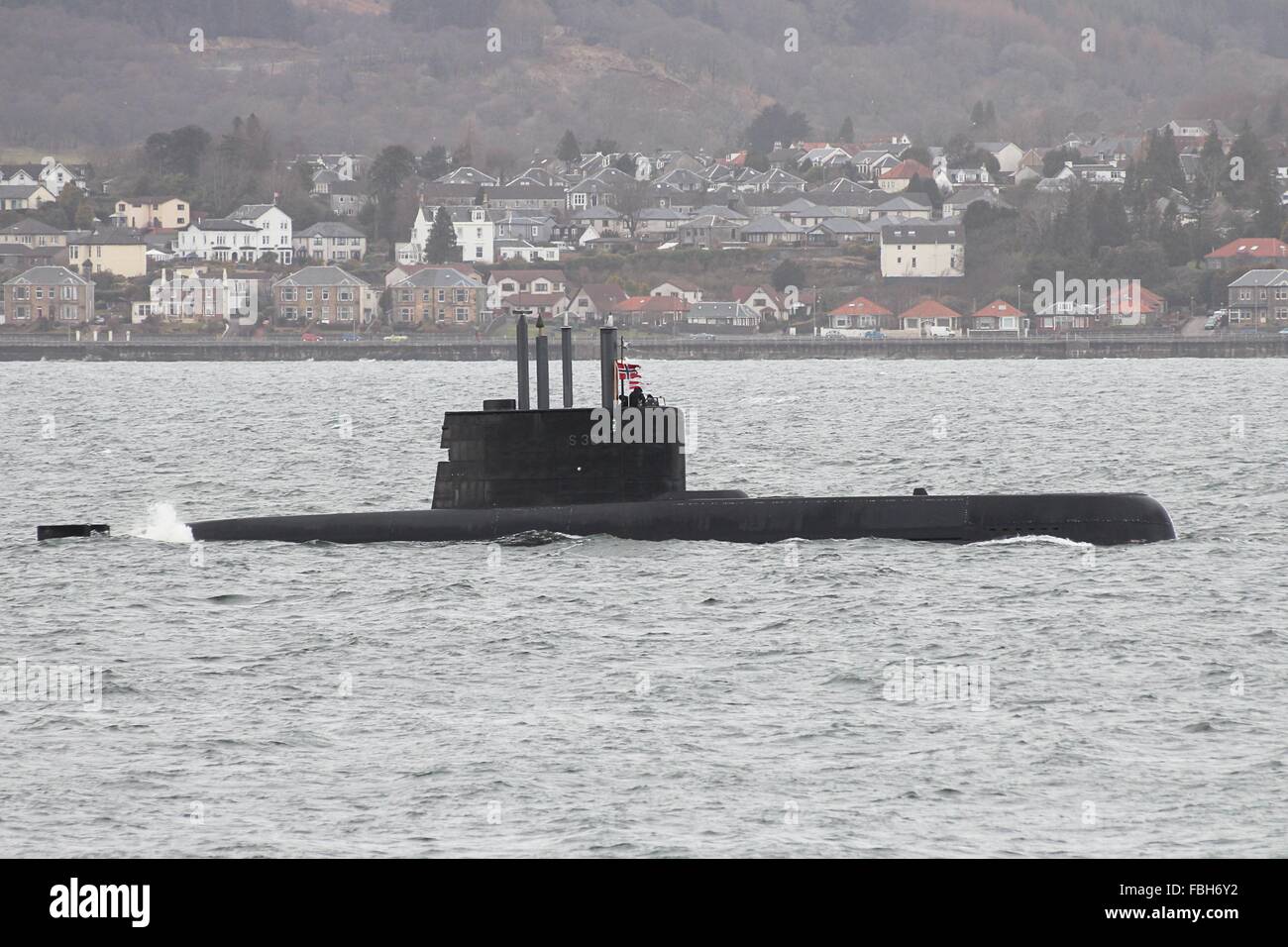 KNM Uthaug, un sous-marin de la classe ULA de la Marine royale ...