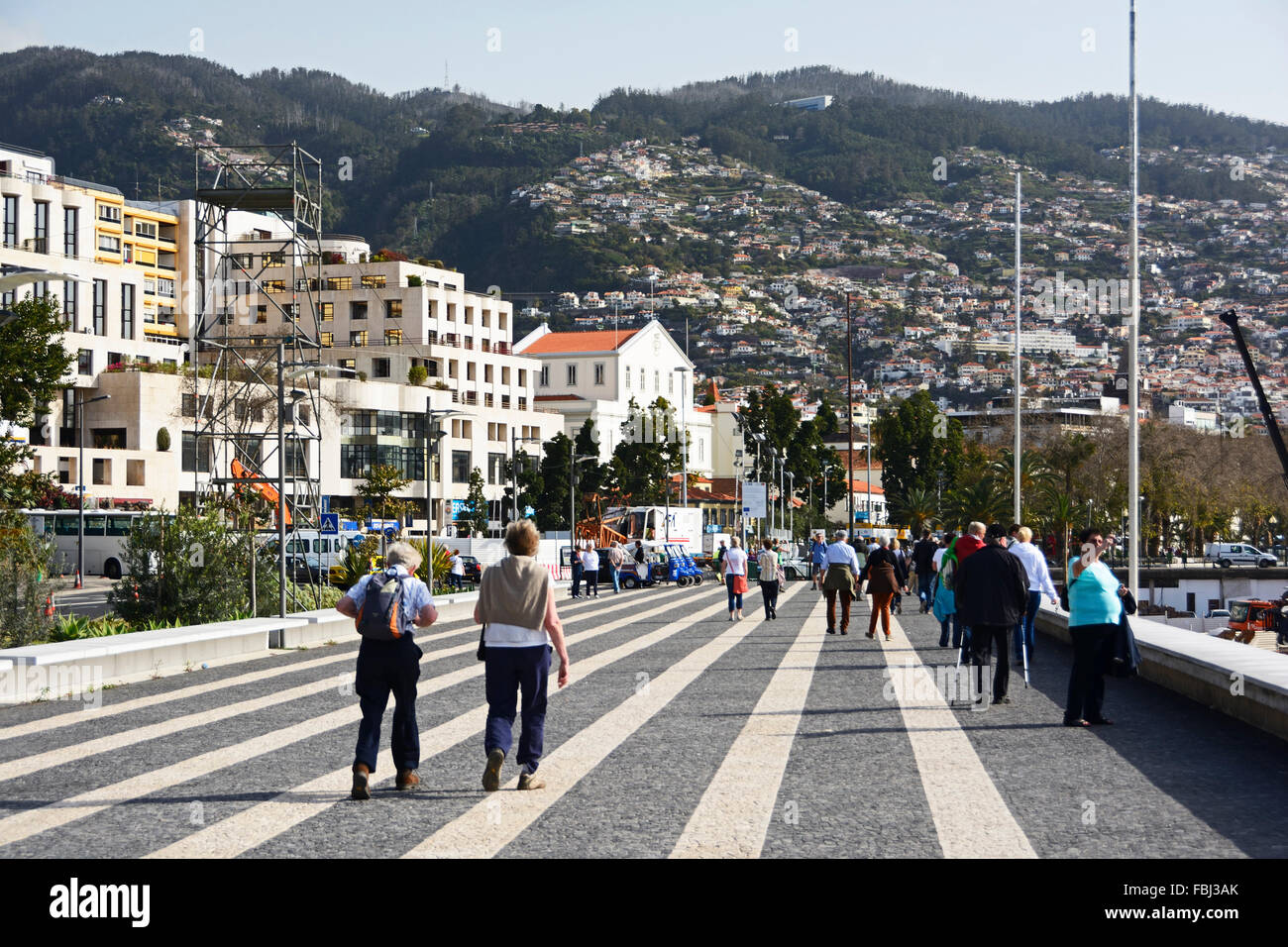Madeira harbour promenade in funchal Banque de photographies et d ...