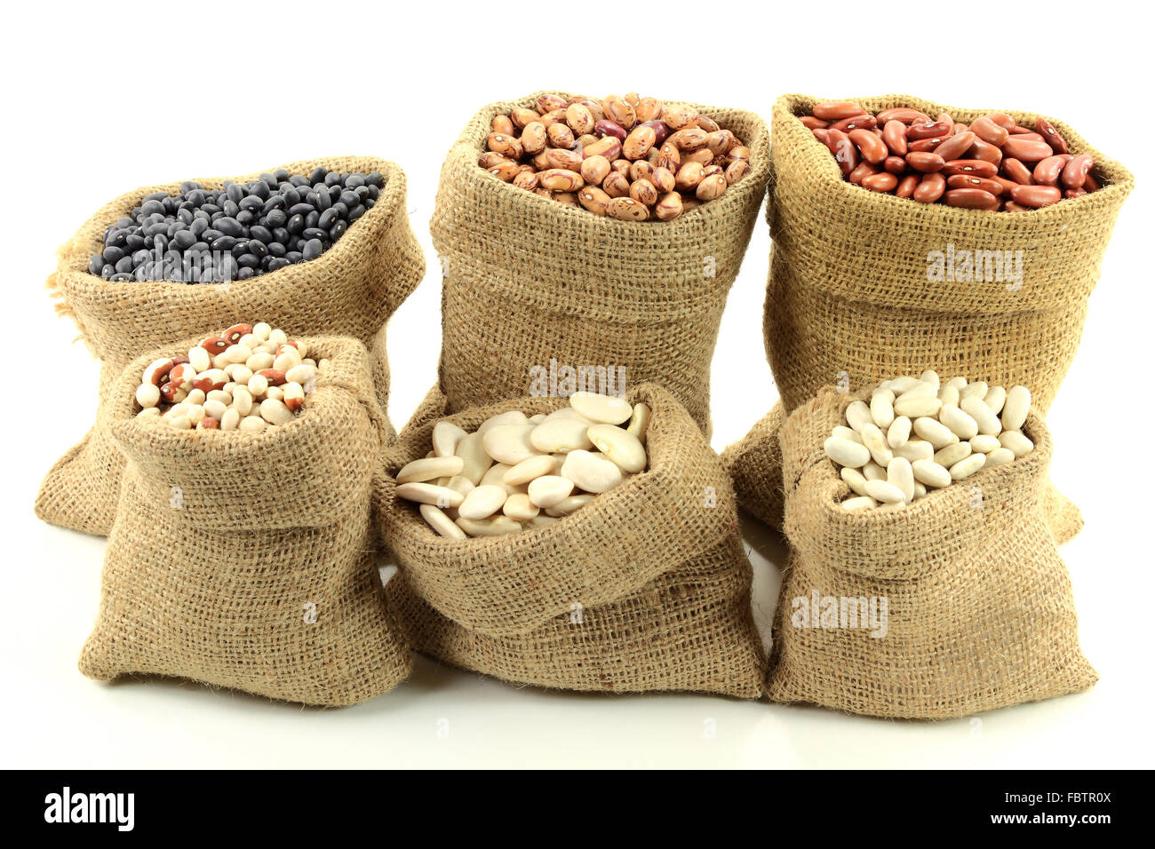 Différents types de haricots Photo Stock - Alamy