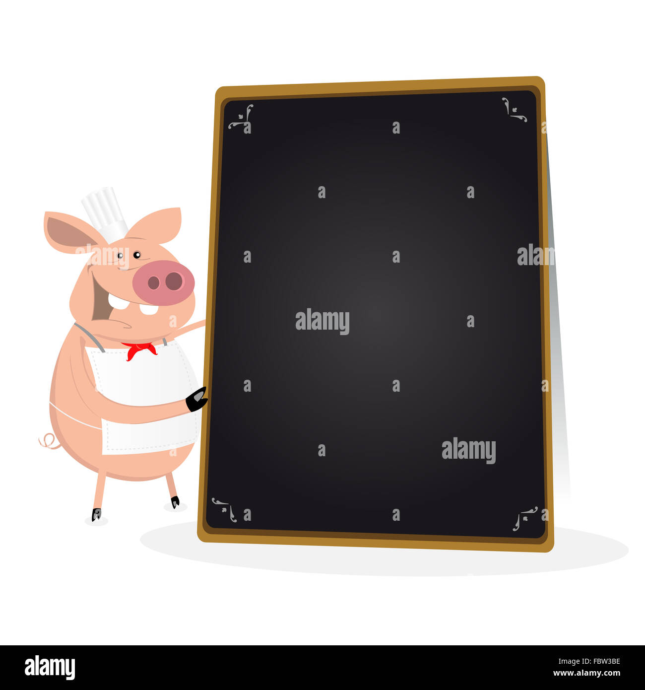 Signe de porc avec menu Banque de photographies et d’images à haute ...