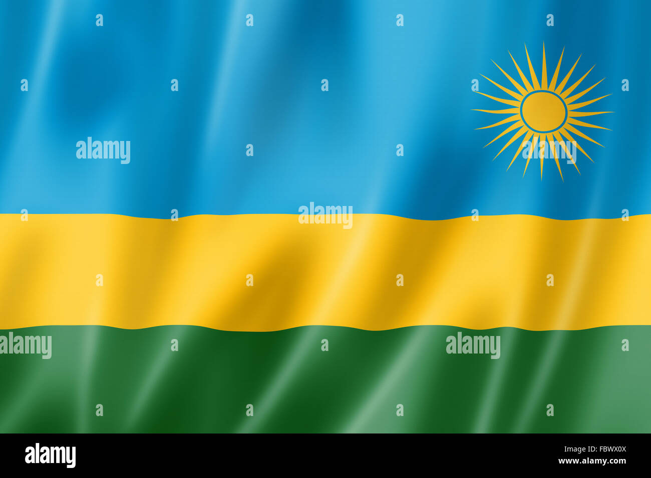 Drapeau Rwanda Banque d'image et photos - Alamy
