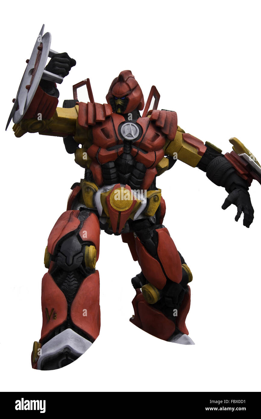 Robot de dessin animé Banque d'images détourées - Alamy