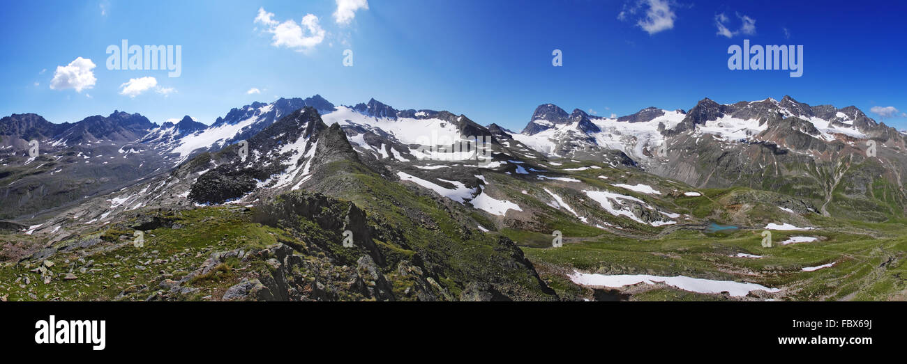 Vue sur piz buin Banque de photographies et d’images à haute résolution ...