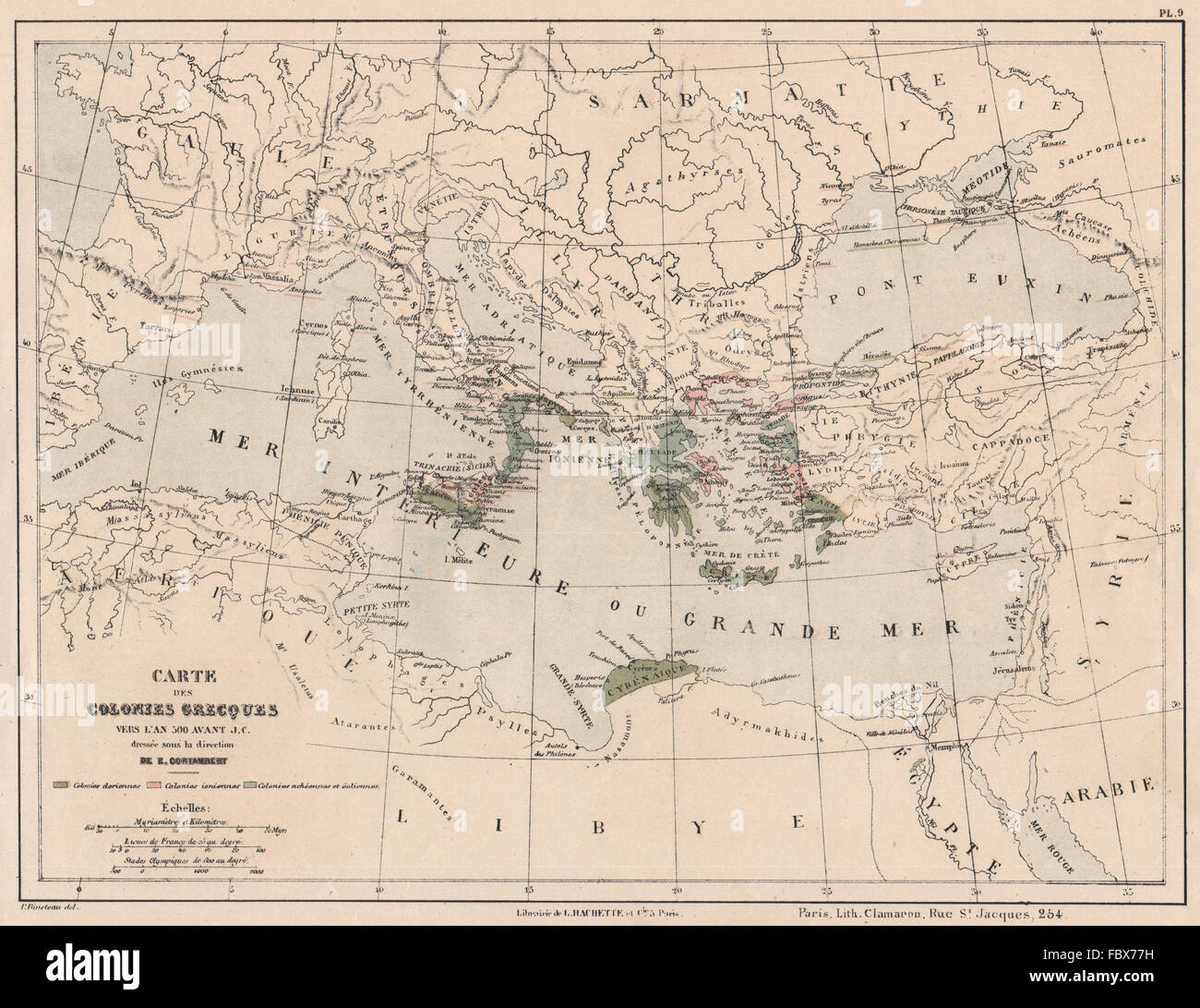 Map of greek colonies Banque de photographies et d’images à haute ...