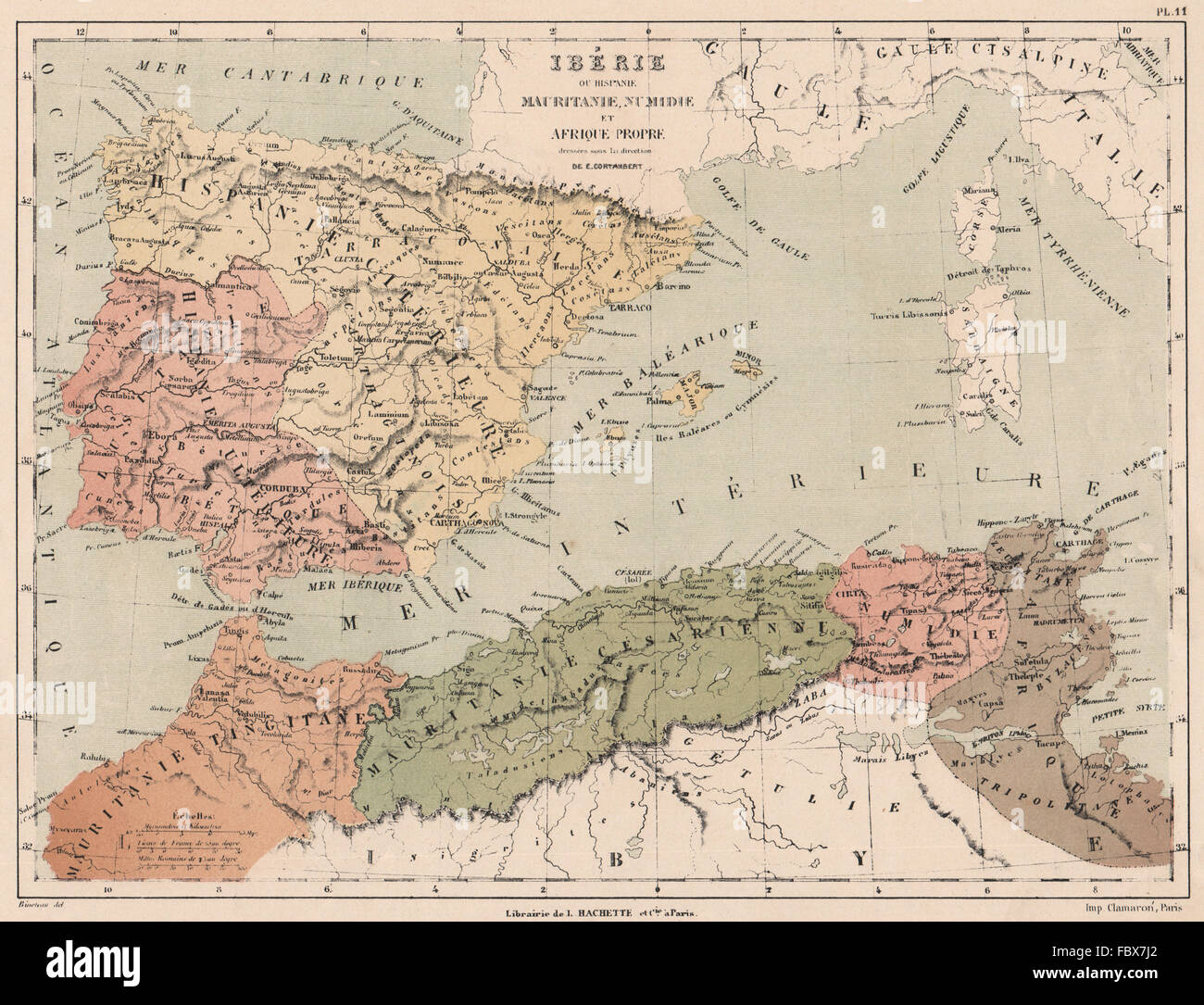 IBERIA antique ou l'Hispanie. La Mauritanie, Numidie et Afrique ...