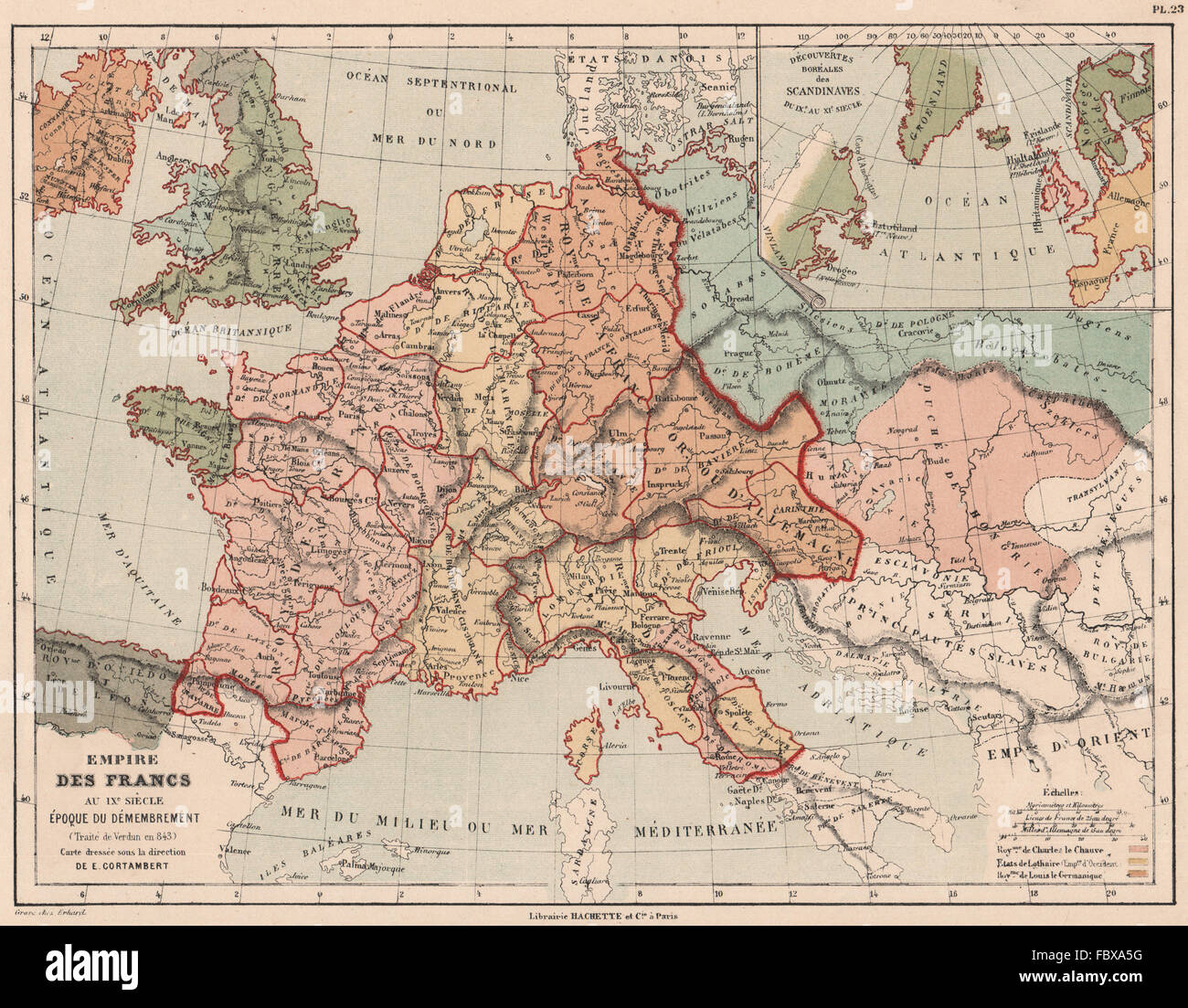 9C L'EUROPE. Empire franc rupture. Les découvertes de l'Amérique du ...