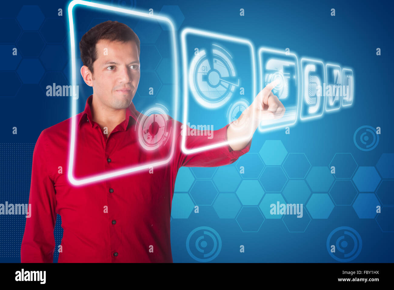 Holographic interface Banque de photographies et d’images à haute ...