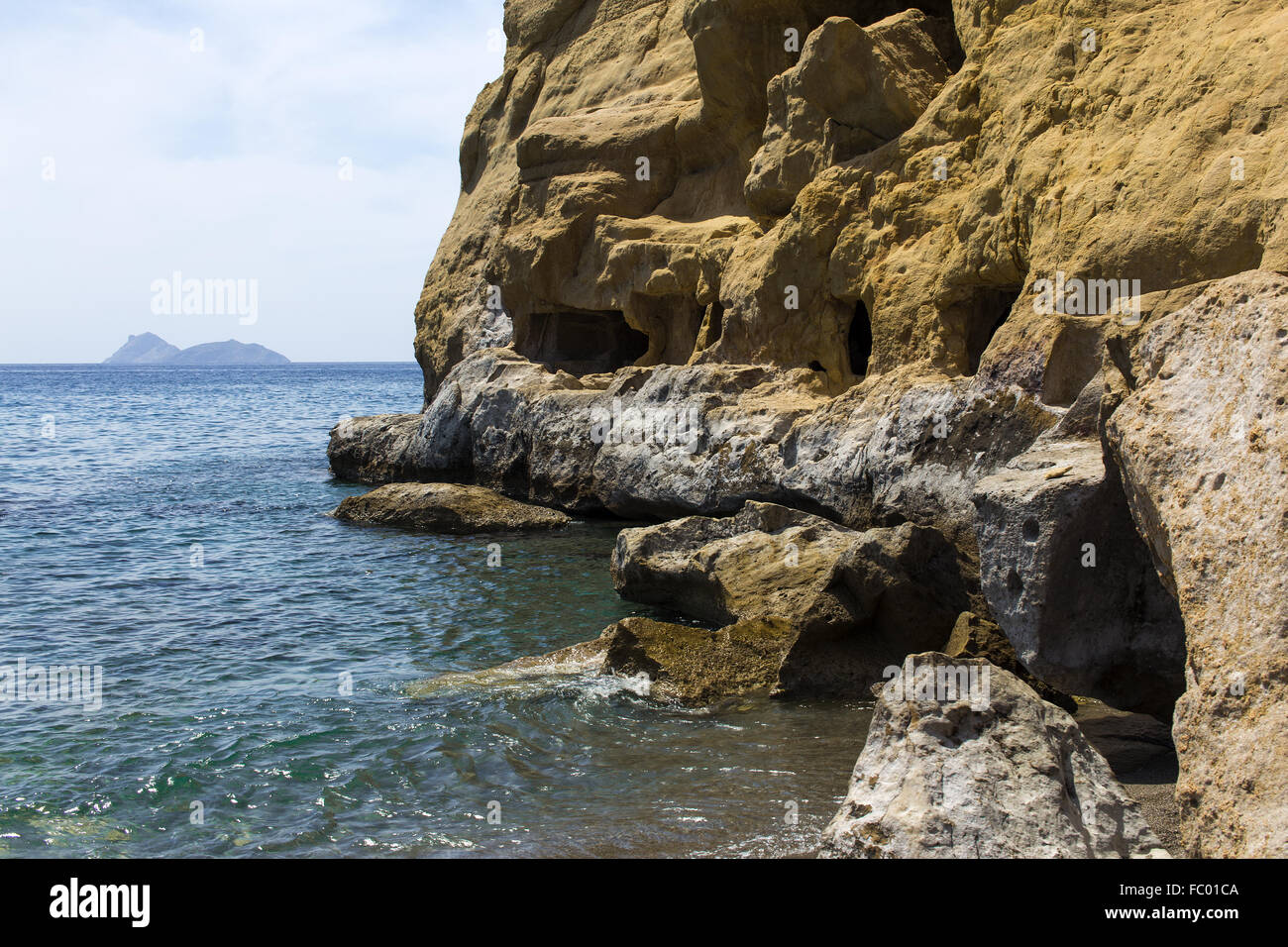 Matala beach kreta griechenland Banque de photographies et d’images à ...