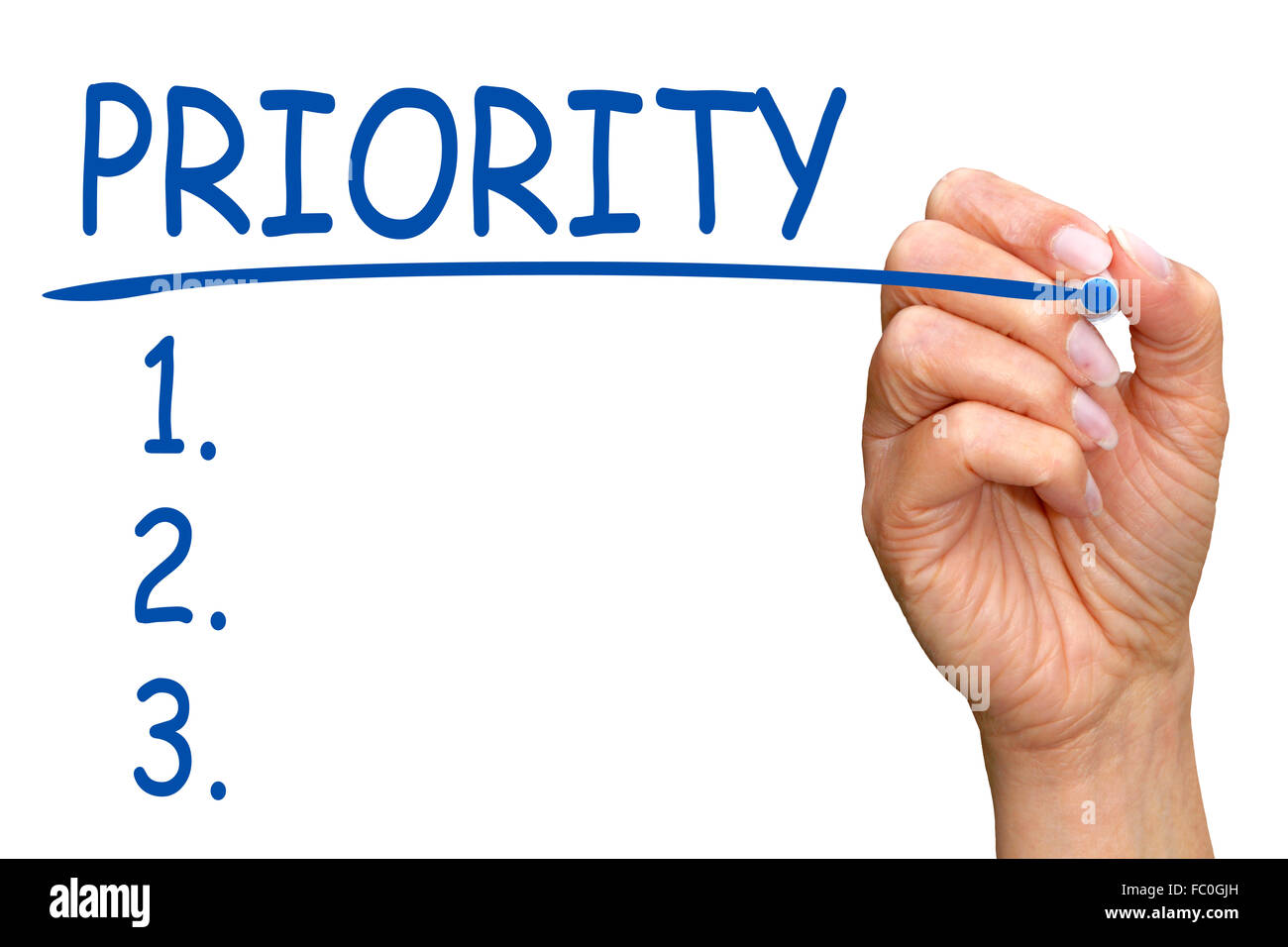 Liste De Priorité Photo Stock Alamy