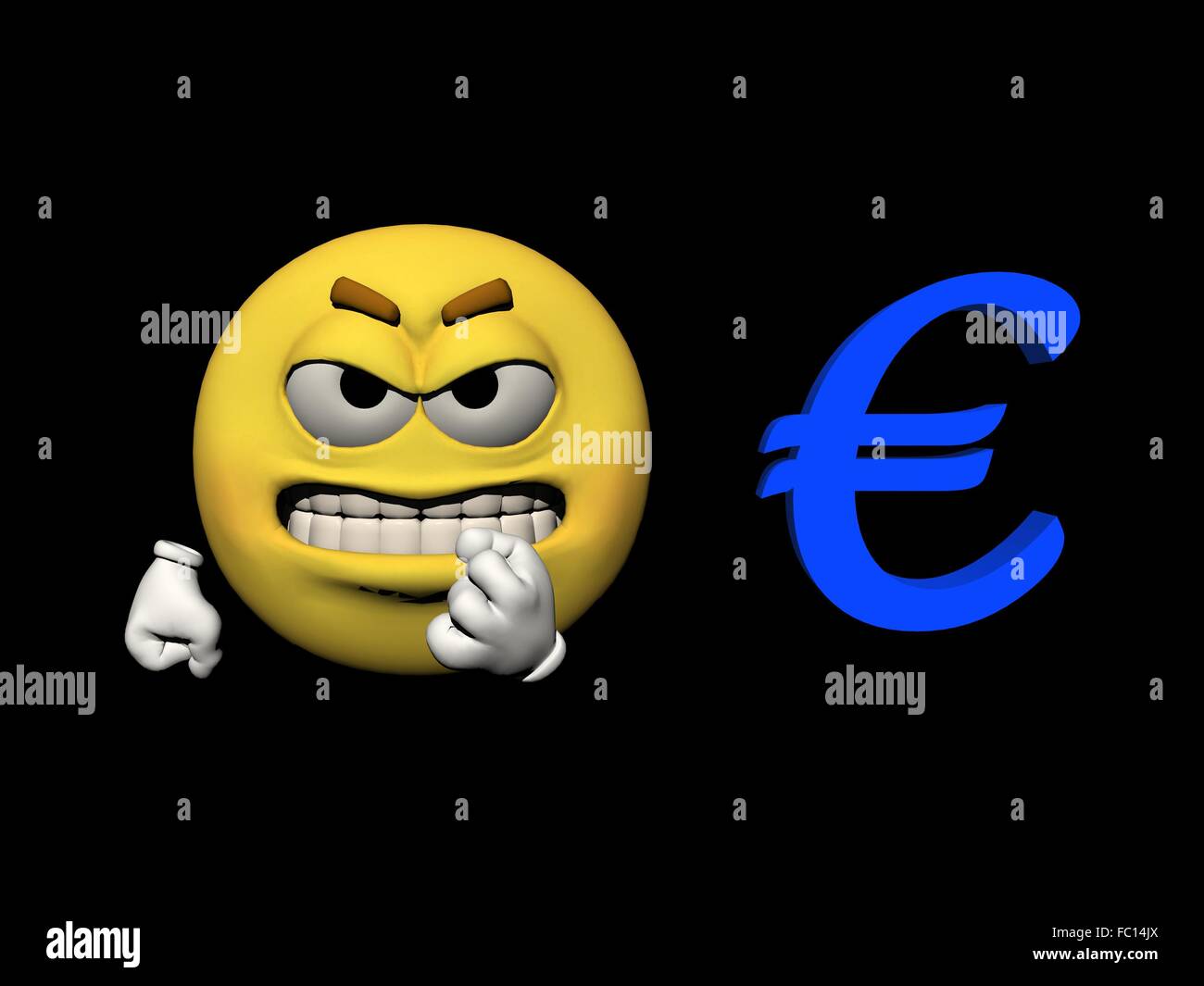 Sad Face Emoticon Type Banque d'image et photos - Alamy