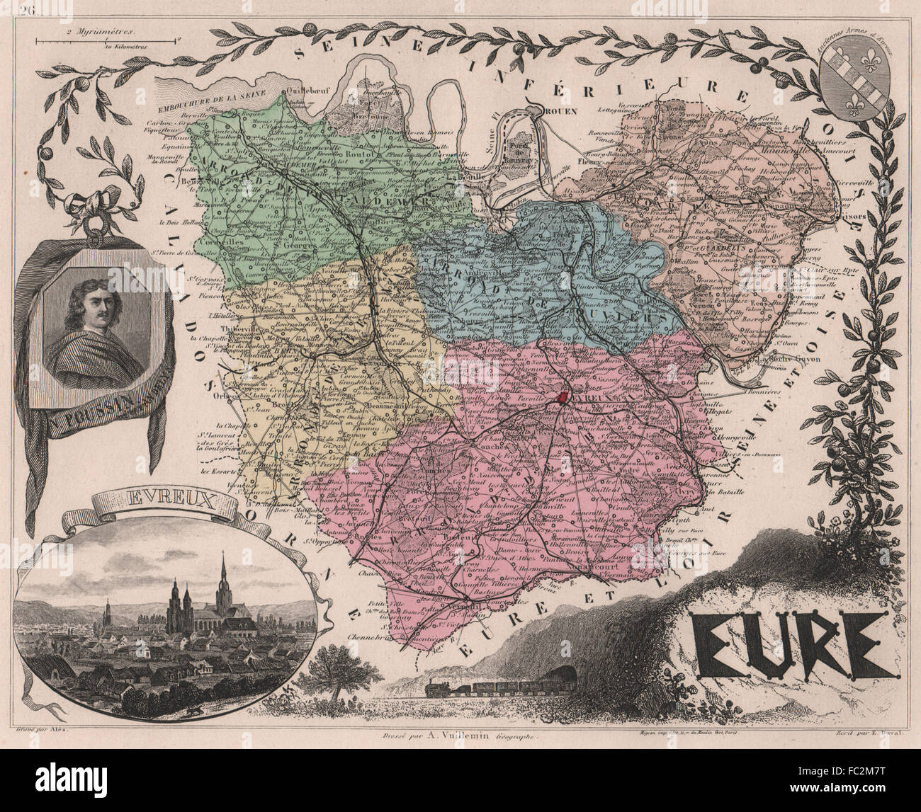 Evreux map Banque de photographies et d’images à haute résolution - Alamy