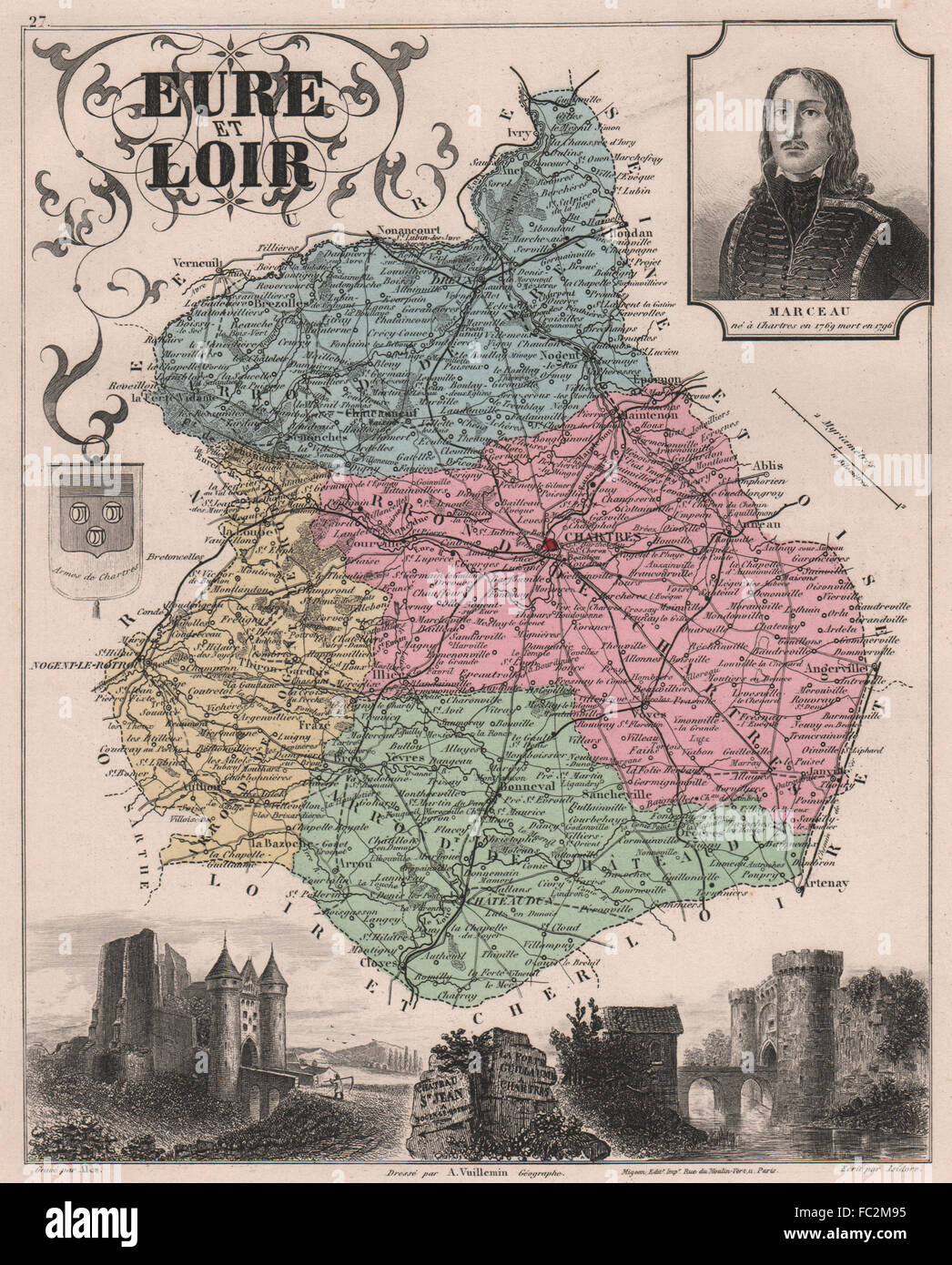 Map chartres france Banque de photographies et d’images à haute ...