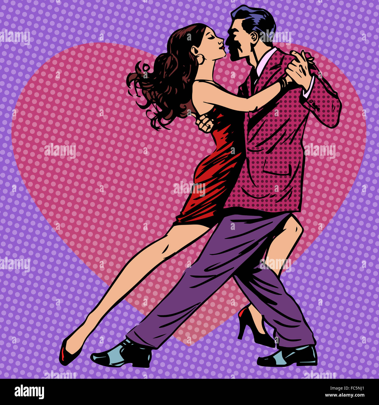 Coeurs Amoureux De Dessin Animé Banque d'image et photos - Alamy