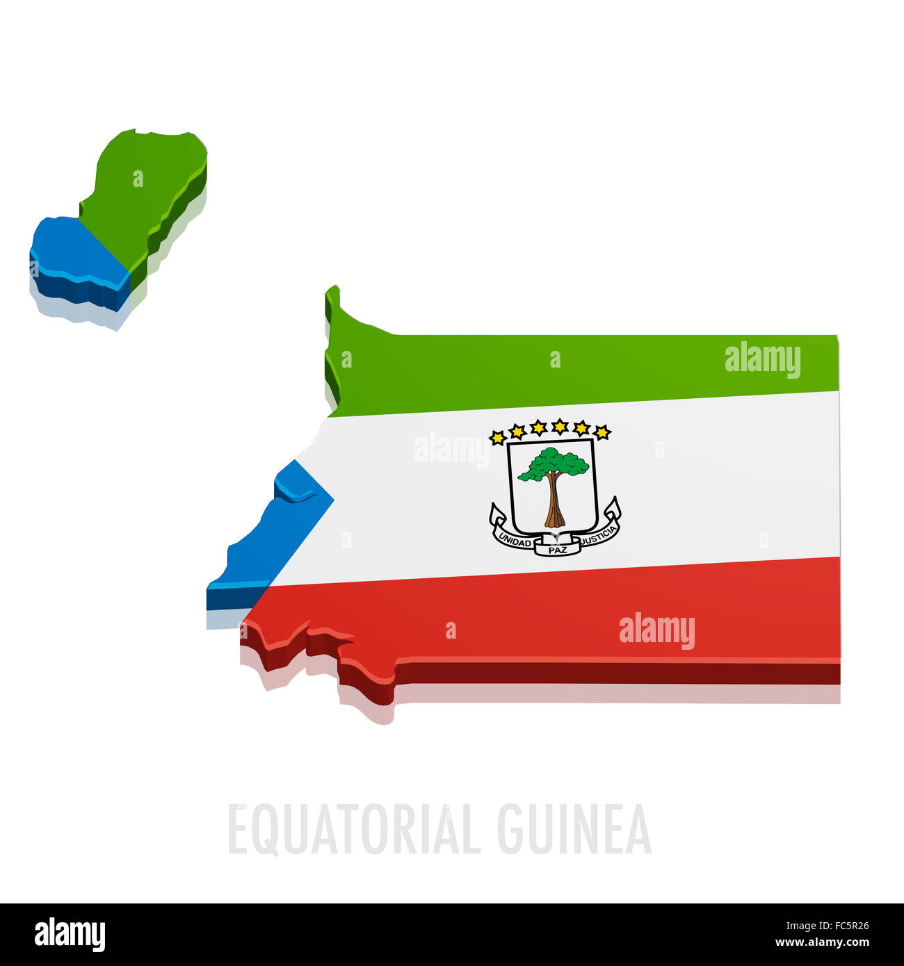 Carte du guinée équatoriale Banque de photographies et d’images à haute ...