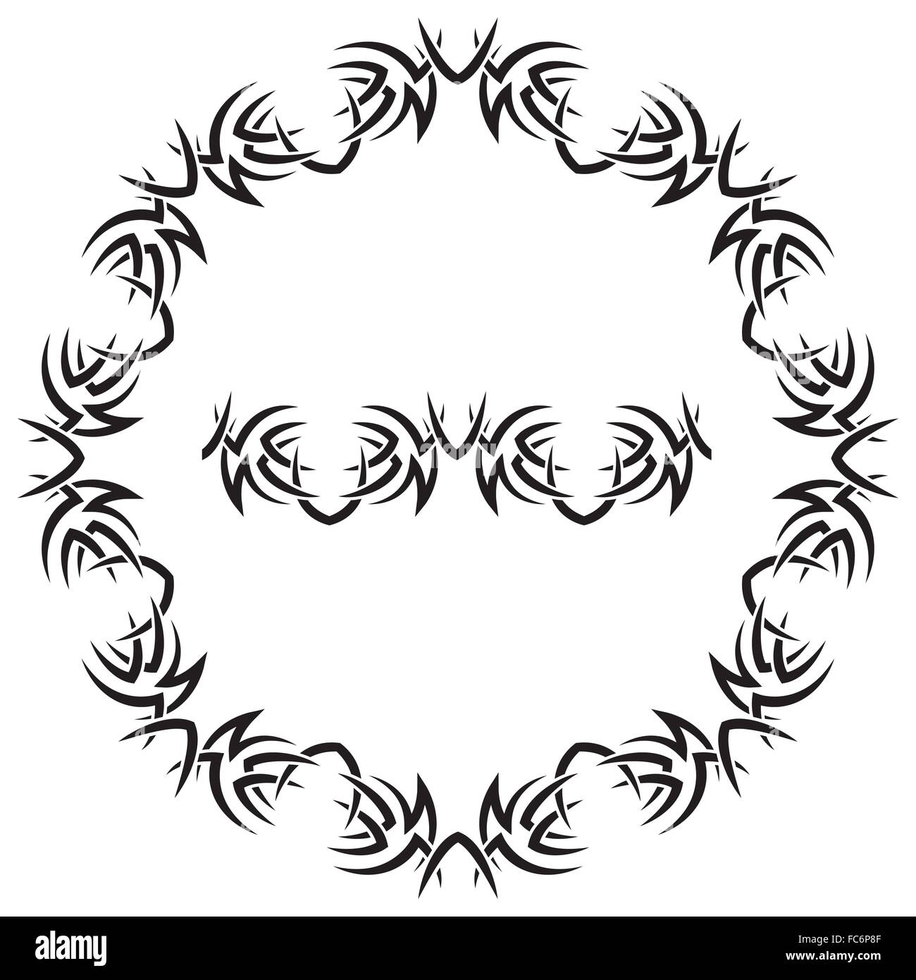 Cadre rond dessin Banque d'images détourées - Alamy