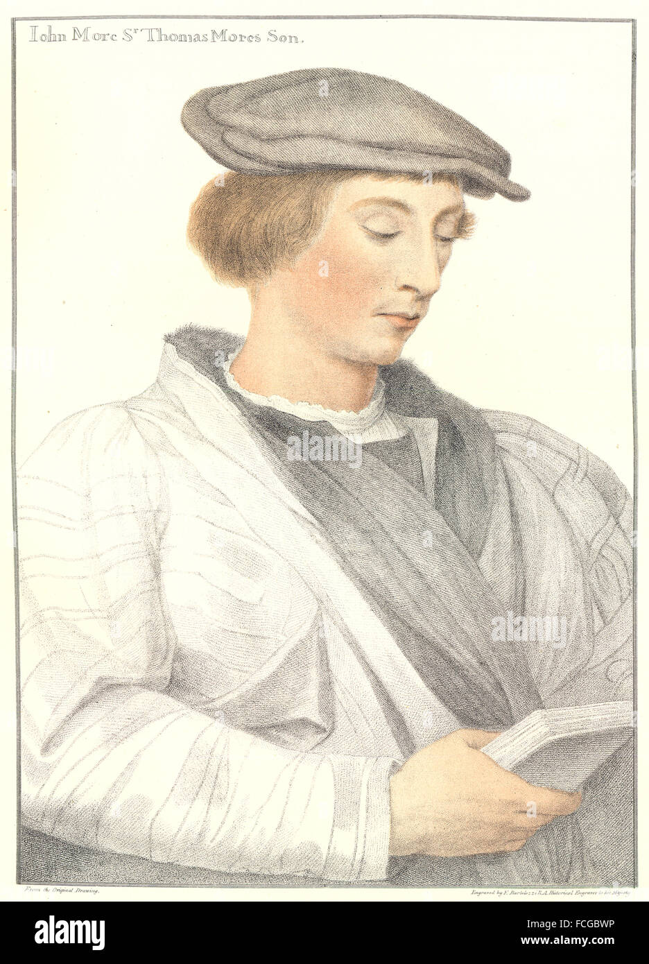 HOLBEIN-HENRY VIII : John Plus, le fils de Sir Thomas More (Bartolozzi ...
