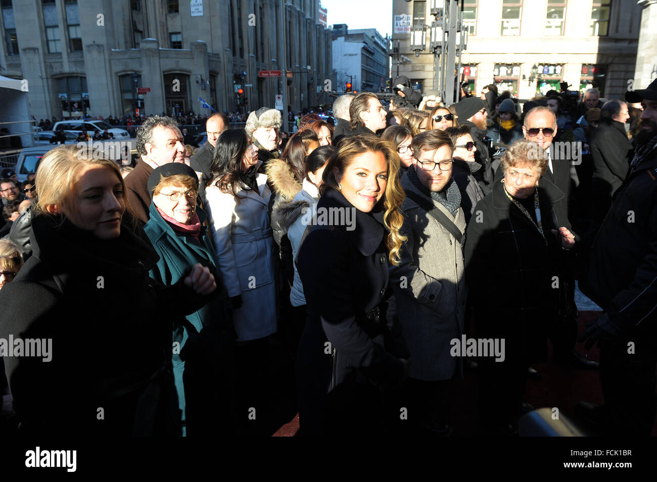 Montréal, Canada. 22 janvier, 2016. Mélanie Joly, Secrétaire de la ...