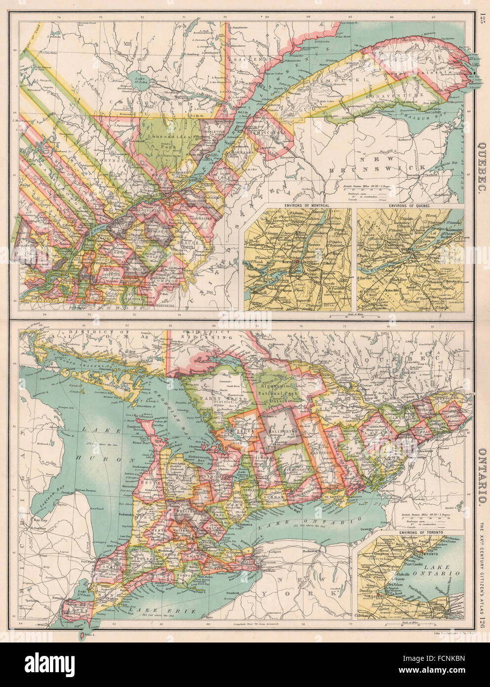 Map of quebec Banque de photographies et d’images à haute résolution ...