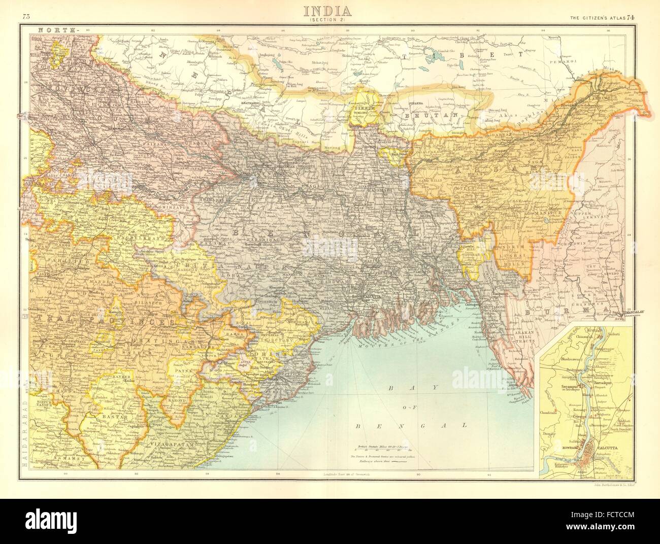 North india maps Banque de photographies et d’images à haute résolution ...