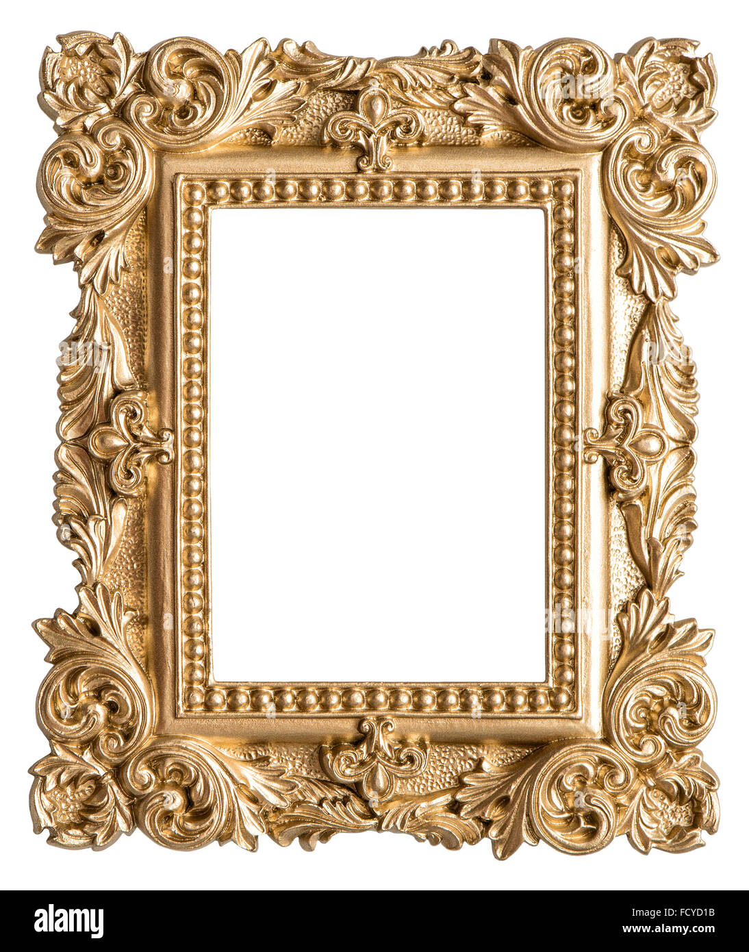 Cadre photo doré. Objet de style baroque Vintage Photo Stock - Alamy