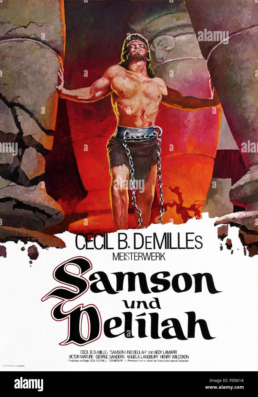 Samson et dalila poster Banque de photographies et d’images à haute ...