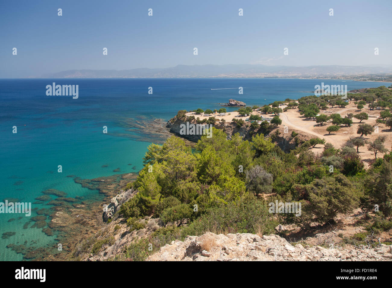 La côte de la mer de l'île de Chypre Photo Stock - Alamy