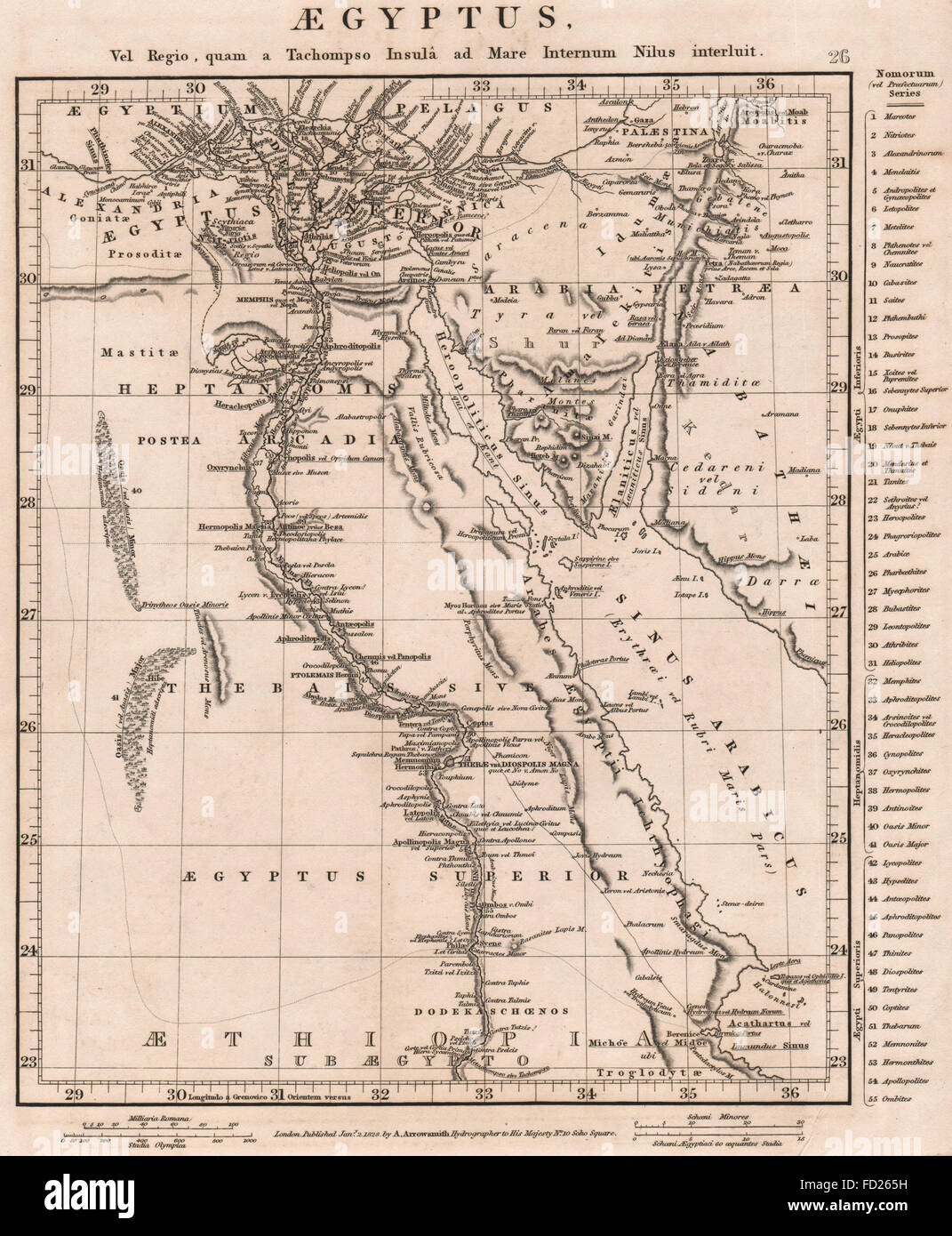 Carte de l'egypte antique Banque de photographies et d’images à haute ...