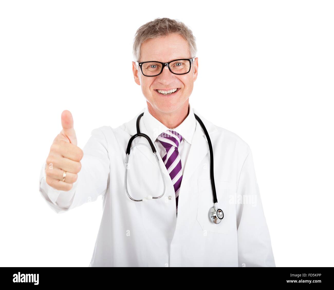 Médecin qui fait un pouce Banque de photographies et d’images à haute ...