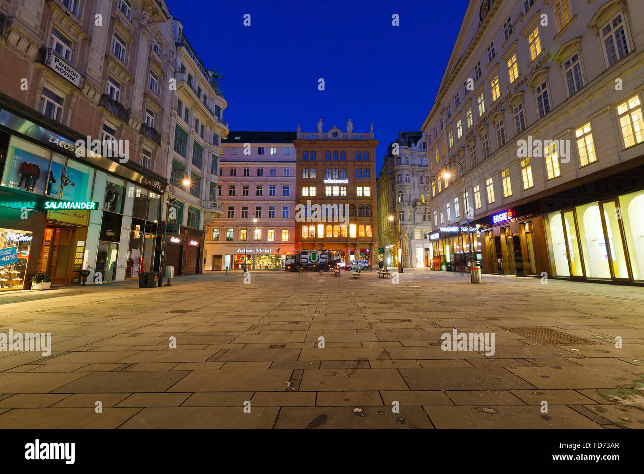 Graben street dans le centre-ville de Vienne, Autriche Photo Stock - Alamy