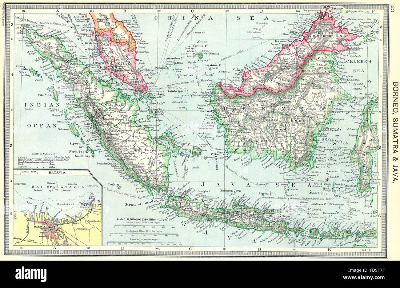 Sumatra map Banque de photographies et d’images à haute résolution - Alamy