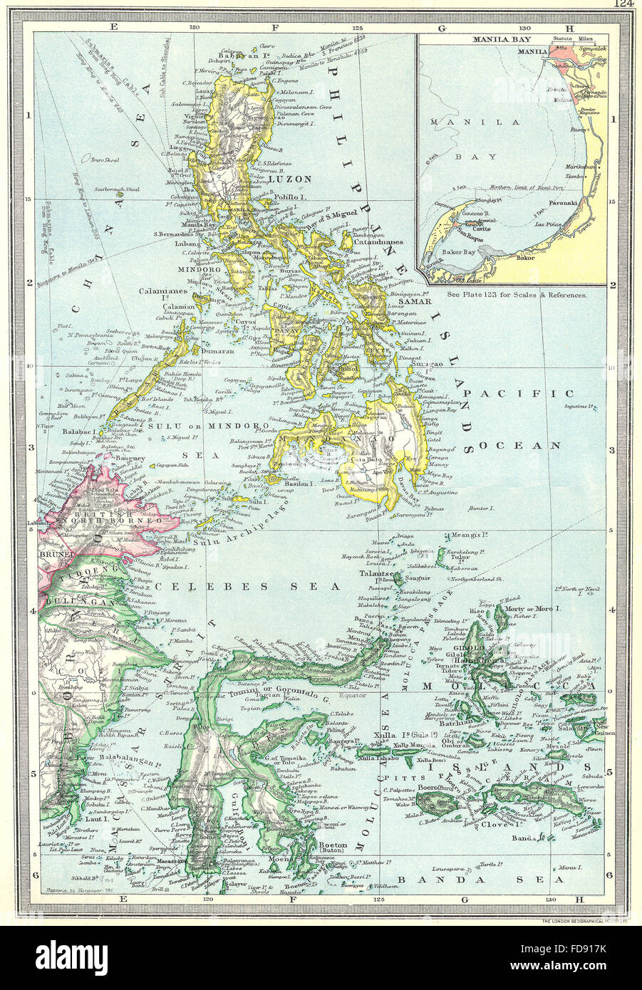 Map of manila Banque de photographies et d’images à haute résolution ...