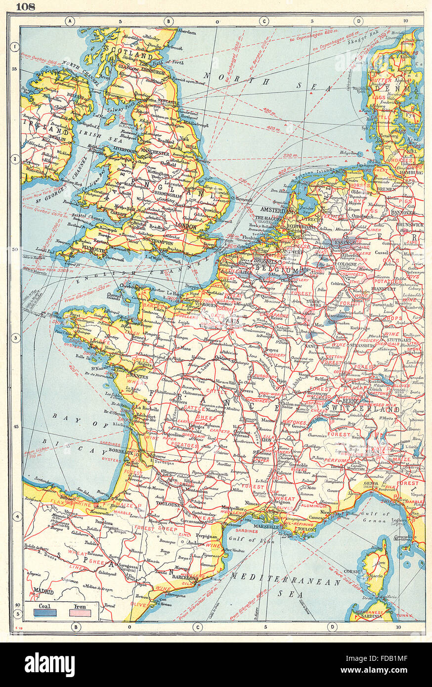 Carte de france 1920 Banque de photographies et d’images à haute ...