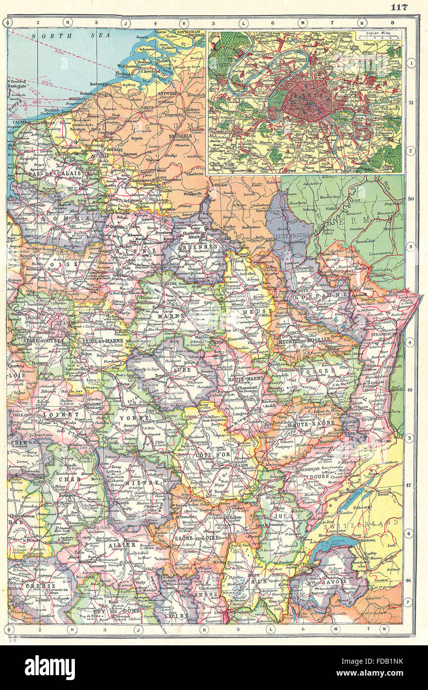 Carte de france 1920 Banque de photographies et d’images à haute ...